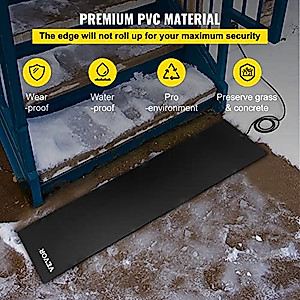 VEVOR, 5ft x 13in Walkway, 120V Ice, PVC Heated 6ft Power Cord, Slip-Proof, Ideal Winter Outdoor Snow Mat, 2'' per Hour Melting Speed, Black