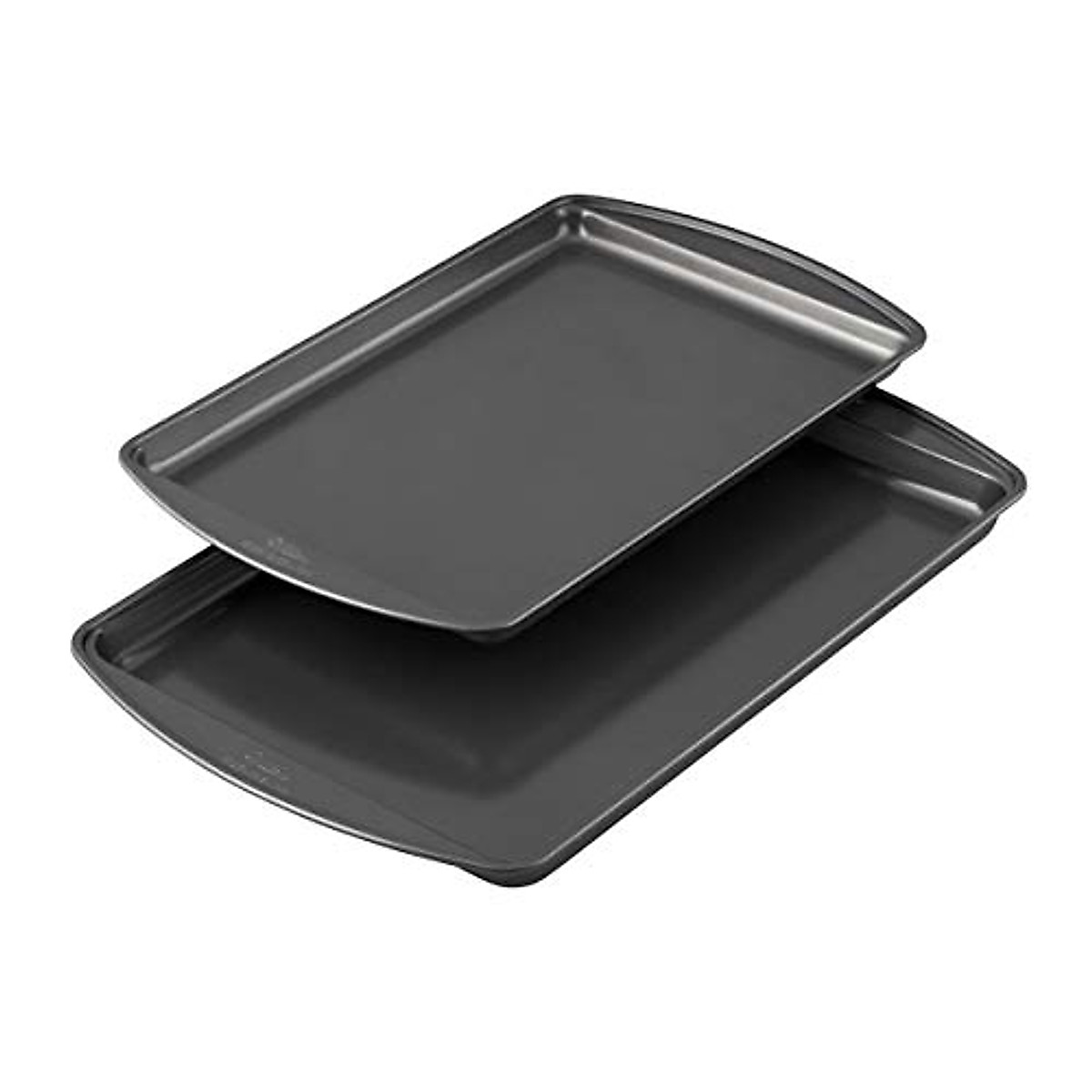 Wilton Perfect Results Premium Non-Stick Bakeware Cookie Baking Sheets Set, 2-Piece, Steel