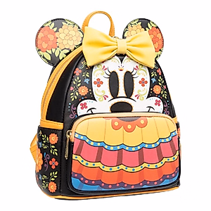 Loungefly Minnie Mouse Dia de los Muertos Sugar Skull Mini-Backpack