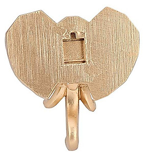 Yosoo Elephant Hook Wall Hanger, Gold Resin Hook Unique Elephant Head Design, Coat Hat Hook European Style Animal Shaped Decorative Gift for Bathroom