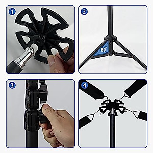 WOMACO Patio Furniture Cover Support Poles, Adjustable Metal Patio Sofa/Table Cover Poles Post, Outdoor Dining Set Cover Holder Stand, Grill Griddle Cover Support Pole (1 Pack)