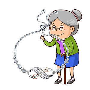 BEKECH Granny Gift Granny Adjustable Bracelet Gift for Granny from Granddaughter Grandson Granny Birthday Gift Mother’s Day Gift for Granny Nana (granny silver)