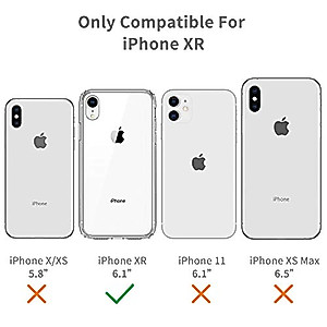 UNBREAKcable Phone Case for iPhone XR 6.1 Inch - [Anti-Yellow & Anti-Scratch] Ultra Clear Shockproof Hard PC Back & Soft TPU Bumper Protective Case for iPhone XR - Transparent