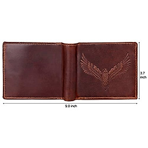 URBAN FOREST Zeus Leather Wallet & Accessory Set for Men, Caramel Brown, Casual