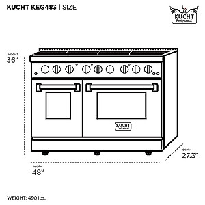 Kucht KEG483/LP Gas Range