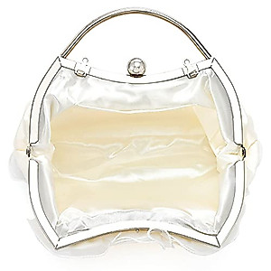 Yokawe Rose Floral Clutch Purses for Women Satin Evening Bag Bridal Wedding Party Prom Handbags