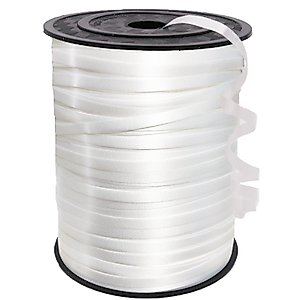 Owl Focus White Curling Ribbon,500 Yard PP Balloon String,3/16" Balloon Ribbon for Gift Wrapping,Party,Baby Shower,Christmas