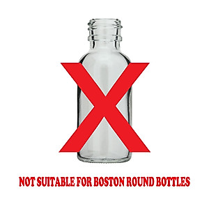 72 PACK PLASTIC ORIFICE REDUCER FOR VIALS - 13mm DIAMETER NECK SIZE (1/4, 1/3, 1/2, 5/8 AND 1 DRAM) MADE IN USA