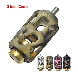 SHARROW Archery Aluminum Bow Stabilizer Vibration Reduction 3 Inch 5 Inch 8 Inch 11 Inch CNC Machined Hunting Bow Stabilizer Damping for Compound Recurve Bow Accessories (Black, 8 inch)