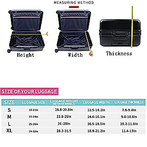 IBILIU Travel Luggage Cover Protector Funny Splashes Donuts Cute Dessert Suitcase Cover Protectors Washable Luggage Suitcase Cover for 25-28 Inch L