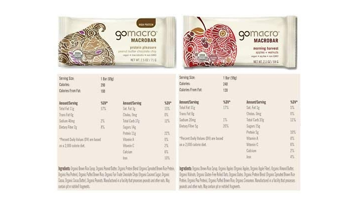 GoMacro Variety Pack: 12 Tasty Nutrition Bars