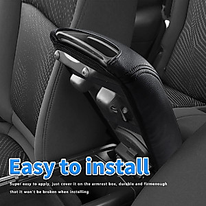 INTGET Center Console Cover for 2011-2020 Dodge Journey Accessories Leather Middle Armrest Cover Arm Rest Box Lid Protector Car Seat Box Cover for Dodge Journey