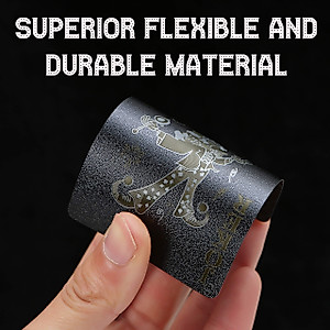 BETTERLINE 2 Poker Decks Playing Cards Patterned Design Black and Gold Foil - Durable and Flexible Waterproof Plastic Coated Cards