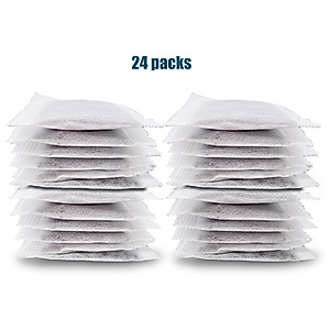 24 Pack Replacement Activated Charcoal Distiller Filters - Coconut Shell Activated Carbon Filter Sachets -Compatible with Megahome and other Countertop Distillers