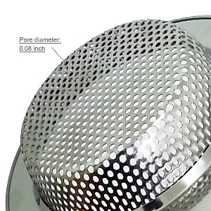 Seatery 2PCS Kitchen Sink Strainers, Sink Drain Basket Strainer, 4.5 Inch Stainless Steel Food Scraps Catcher, Must Have Kitchen Sink Accessories