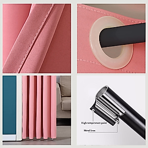 HIYOUGO Fitting Room Clothing Store, Simple Portable Dressing Room Wall-Mounted Changing Room with U Shaped Rod Privacy Screen for forboutique retail store kiosk shop (Size:80x85x200cm,Color:Pink)