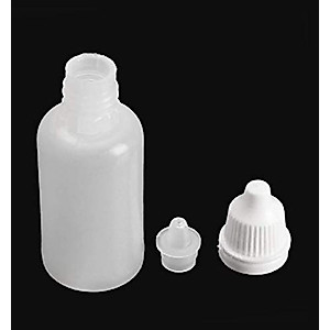 24 Pcs 30ml 1 oz Empty Squeezable Soft Plastic Dropper Bottle Eye Liquid Dropping Container with Screw On Cap for Essential Oil Sample Liquid Reagent Cosmetic Lab Drops