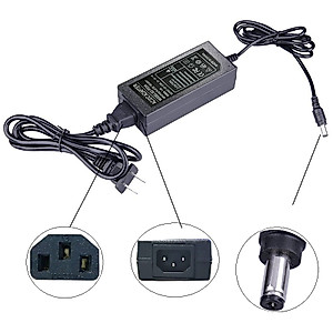12V 5A Power Adapter Charger LED Strip AC 100V-240V, DC 12 Volt 5 Amp 60 Watt Converter Driver Universal Lighting Transformer for 12 V 5 A with 2.1X5.5mm Plug 1 Female to 8 Male Power Split Cable