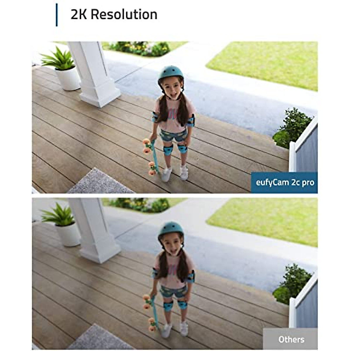 eufy Security, eufyCam 2C Pro 2-Cam Kit, Wireless Home Security System with 2K Resolution, 180-Day Battery Life, HomeKit Compatibility, IP67, Night Vision, and No Monthly Fee. (Renewed)