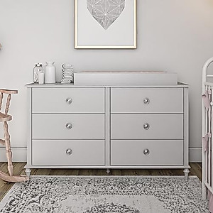 Little Seeds Rowan Valley Arden 6 Drawer Grey Changing Dresser