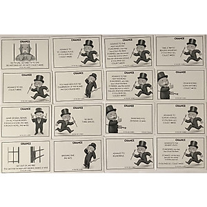 Hasbro Monopoly Card Pack (Deeds/Titles, Chance, Community Chest) - New Monopoly Currency Symbol