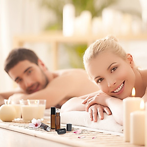 mavogel 24, 10ml Roller Bottles for Essential Oils - Amber, Glass with Stainless Steel Roller Balls (3 Extra Roller Balls, 54 Pieces Labels, Opener, Funnel, Dropper, Brush Included)