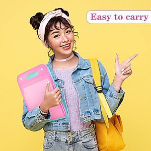 Jspupifip 2 Pcs Vertical Accordion Folder, 13 Pockets According File Folder Organizer Expanding File Folder Waterproof Document Receipt Organizer Accordian Filing Folder for Classroom, Home, Office