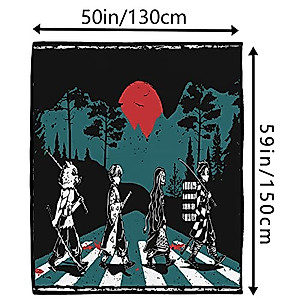 ESRBSO Anime Blanket,Clear Picture Quality Thickened Throw Blanket, Used in The Living Room, Bedroom Sofa and Bedding50×60inch