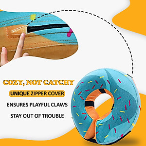 Kremboss Donut Soft Dog Cone Collar - Maintains Clear Vision, Comfortable Inflatable Cone for Dogs to Stop Licking, Machine Washable Dog Cone Alternative After Surgery, Dog Cones for Large Dogs