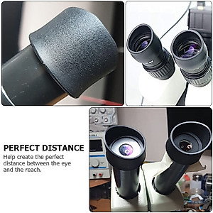TEHAUX 2 pcs Soft Rubber Eyepiece Eye Shield 33mm Eye Guards Cups Eyepiece Covers for Binocular Microscope