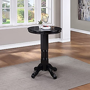 Boraam Florence Pub Table, 42" Height, Black