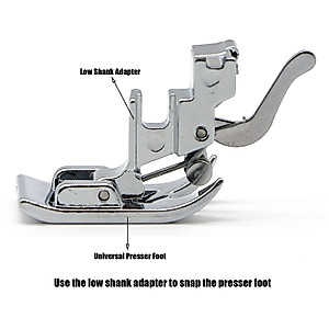 Snap On Shank Low Shank Adapter Presser Foot Holder for Brother Singer Janome Toyota Kenmore Low Shank Sewing Machines by Stormshopping