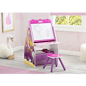 Delta Children Kids Easel and Play Station – Ideal for Arts & Crafts, Homeschooling and More- Greenguard Gold Certified, Disney Princess