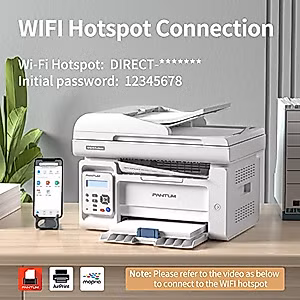 Pantum M6552NW Laser Printer All in One, Print Scan Copy with Mobile Printing and Auto Document Feeder, Monochrome Laser Printer, Speed up to 23 ppm
