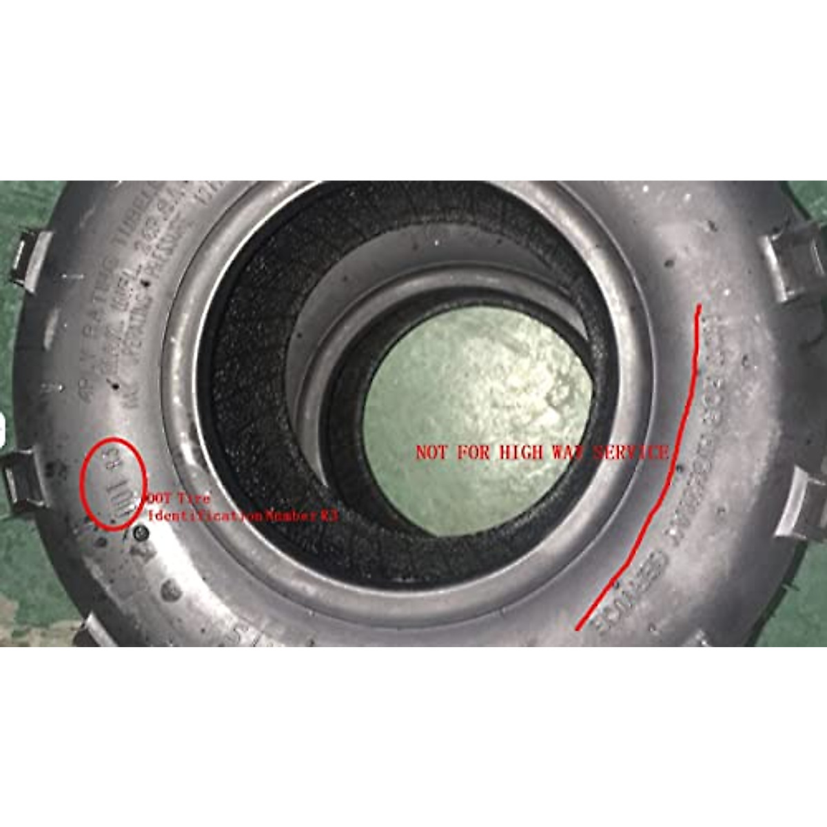 Turf Saver Lawn & Garden Tire 23x10.50-12 23x10.50x12 LRC 6ply Set of 2