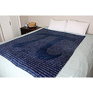 Pi Day Blanket | 4000+ Digits Pi Blanket | Pi Day Gift | Math Gift | Math Throw Blanket (Navy)