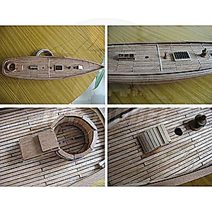 Wooden Sailboat Ship Kit Boat Model Toy Wooden Sailboat Model (Wood color)