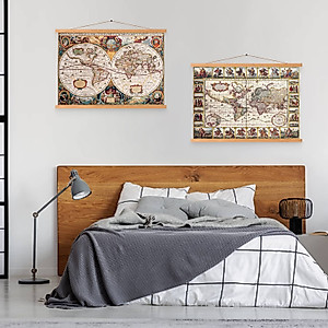 Benjia 16x20 16x24 Poster Frame, Magnetic Light Wood Wooden Frames Hanger Hanging Kit for Photo Picutre Canvas Artwork Art Print Wall Hanging (1 Pack, 16")