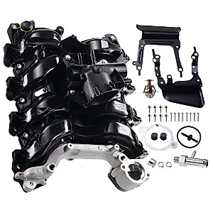 Upper Intake Manifold Kit and Gaskets Set Replacement for Ford F150 F-150 E-150 E-250 Lobo 2007 2008(4.6L Only VIN:W)
