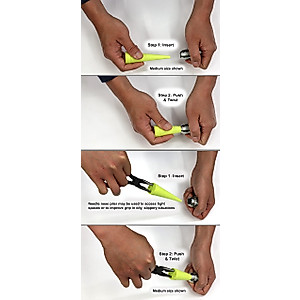 Mess Stopper Universal Rubber Plugs and Caps for Hydraulic Oil Hoses and Fittings to Prevent Leaks During Service, 2 Large, 2 Medium, 2 Small Size