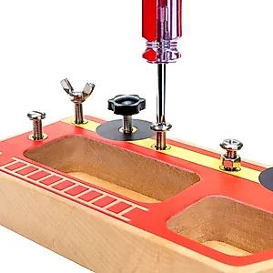 Montessori Screwdriver Set with Bolt Board. Toddler Tool Set with Real Tools for Kids Who Love Fire Truck Toys. Wooden Montessori Toys for 3, 4, 5 Year Olds. Fine Motor Toy for Preschool Learning.