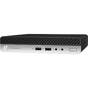 HP ProDesk 400 G3 "Professional Mini" Desktop Computer, 7th Gen i5-7500T, 4 GB Ram, 500 GB HDD, Intel HD Graphics, Black/Gray