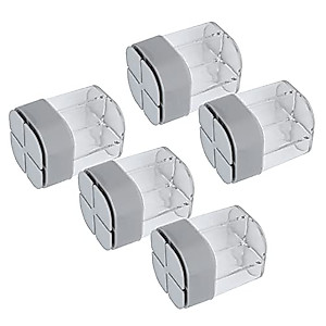 4 In 1 Spice Container Barbecue 5 Series Seasoning Fan Kitchen Lid Shaker Press Lid with Dispenser Barbecue Seasoning Jar Rotation Compartment Design Storage Box Seasoning Box Pepper Shakers