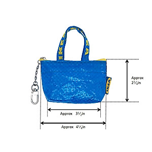 Key & Coin Purse KNOLIG Bag Small Blue with One Zipper Bag (2 set)