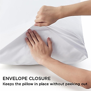 ZPECC Pillow Cases Standard Size 24 Pack - Bulk White Pillowcases with Envelope Closure, Pillow Covers for Home, Camping, Travel Essentials (24 Pack,20x26,White)