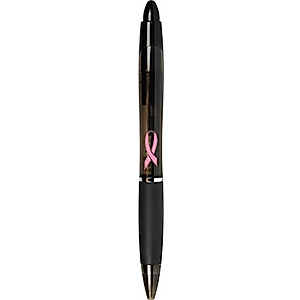 Zebra Pen Z-Grip MAX BOLD Retractable Ballpoint Pen, 1.2mm, Black with Pink Ribbon, 24-Pack (32577)