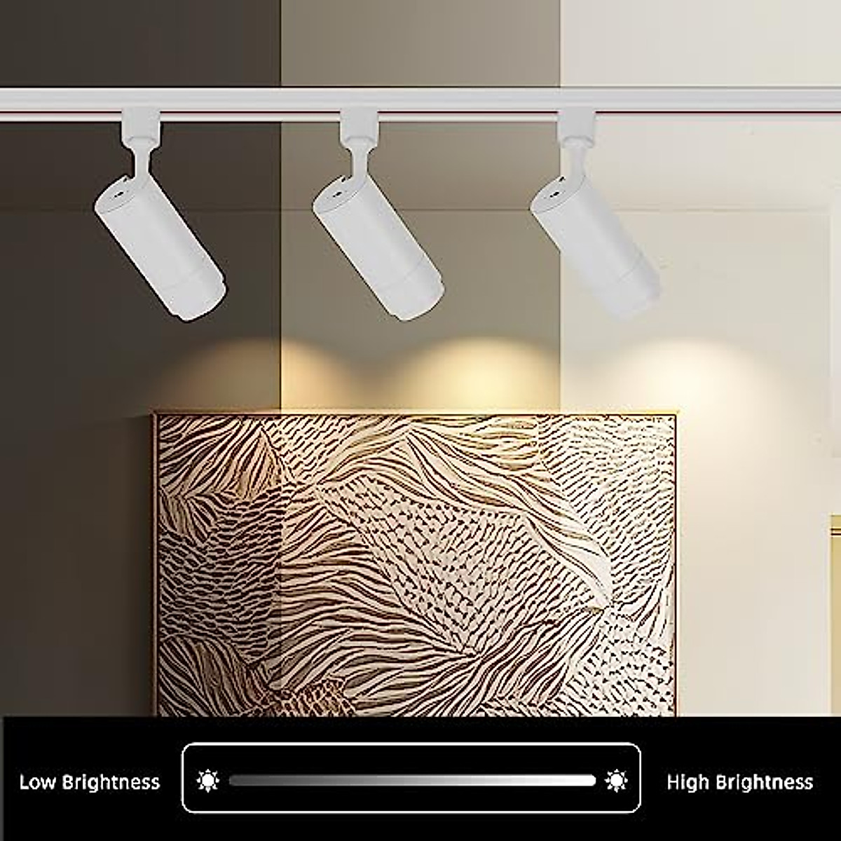 LED Track Lighting Heads Dimmable 24W 5CCT 2700K/3000k/3500k/4000k/5000k,Single Circu H Track Lighting Heads,Zoomable Beam 15° to 60° Ideal for Accent Art and Task Lighting,(3 Pack - White-5CCT)