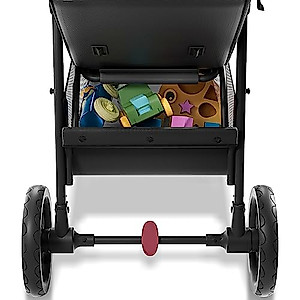 Mompush Nova Baby Stroller, Spacious Seat & Lie-Flat Mode, Toddler Stroller with Large UPF 50+ Canopy, Compact Folding with One Hand, Infant Stroller for Birth to 50 LB