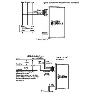 Intermatic CD1-024R Compressor Defender Protects Central Air Conditioner / Heat Pump Compressors and Circuit Boards