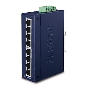 ISW-801T 8-Port 10/100Mbps Industrial Fast Ethernet Switch for Wide Operating Temperature